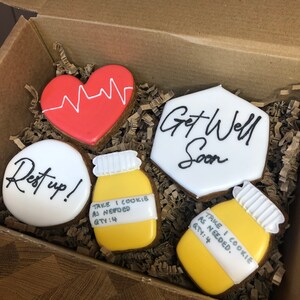 The Get Well Soon Cookie Box Made to Order Gift Iced Biscuits Care ...