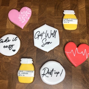 The Get Well Soon Cookie Box Made to Order Gift Iced Biscuits Care ...