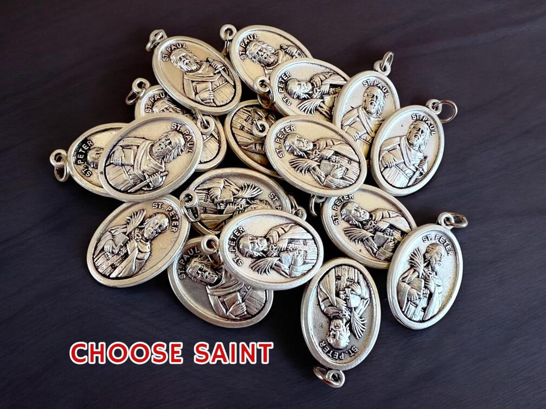 Catholic Saint Medals Patron Saints Charms Religious Gifts for DIY ...