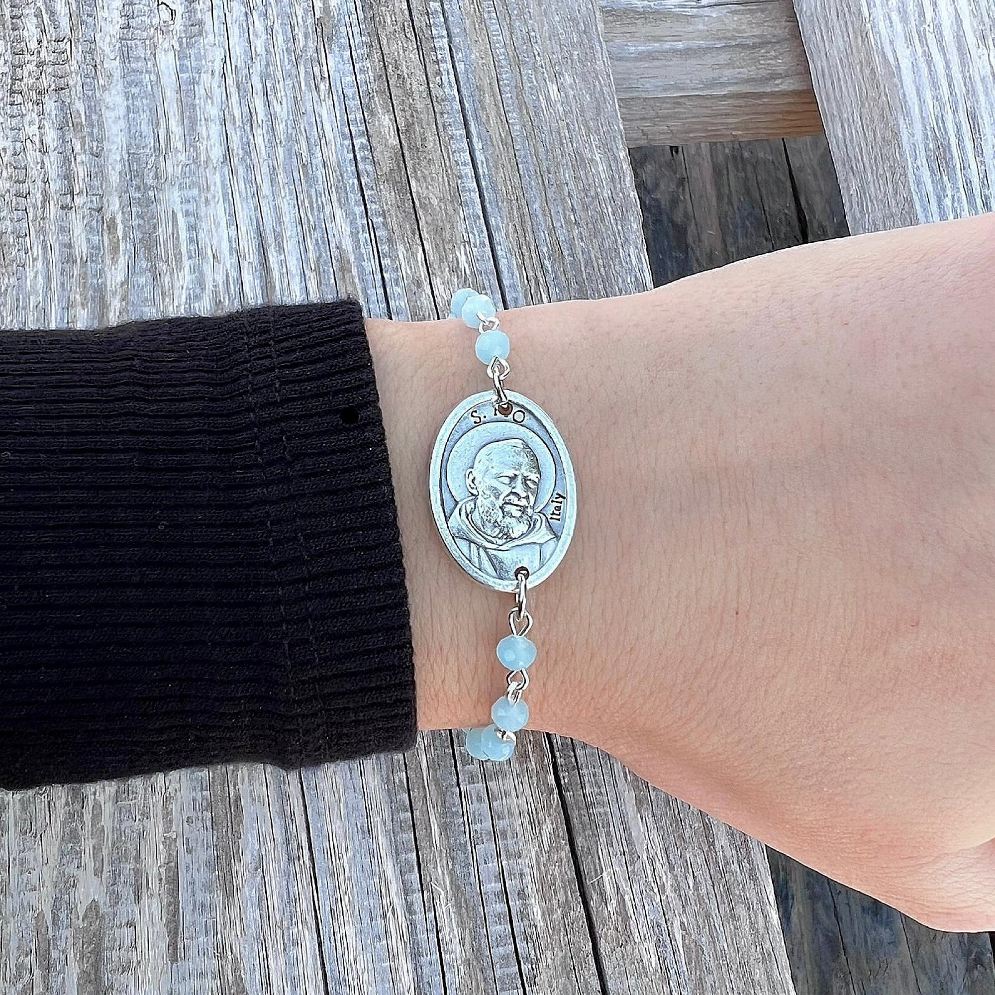 Catholic Bracelet With Saint Medal Catholic Gift for Women | Etsy