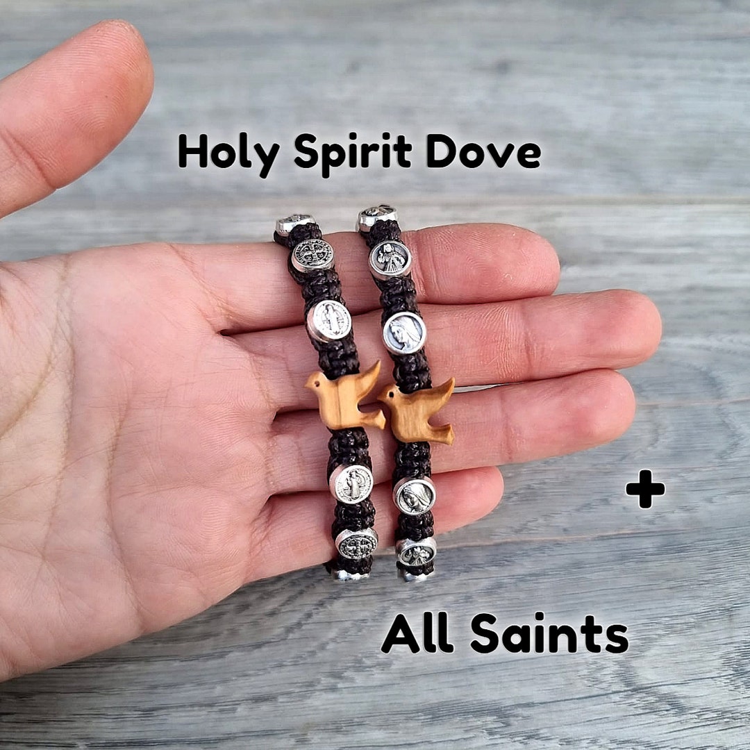 Holy Spirit Dove Bracelet, Religious Saints Bracelet, Christian ...