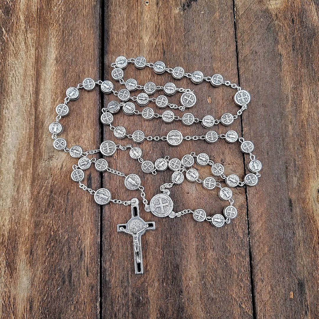St Benedict Link Rosary, Catholic Men Rosary, Catholic Rosary, St ...