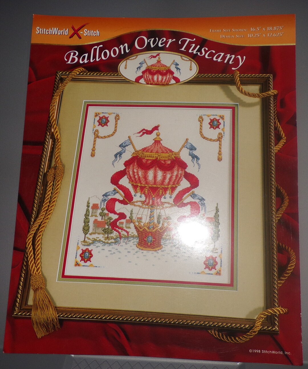 Stitchworld X-stitch Cross Stitch Leaflet Balloon Over Tuscany - Etsy