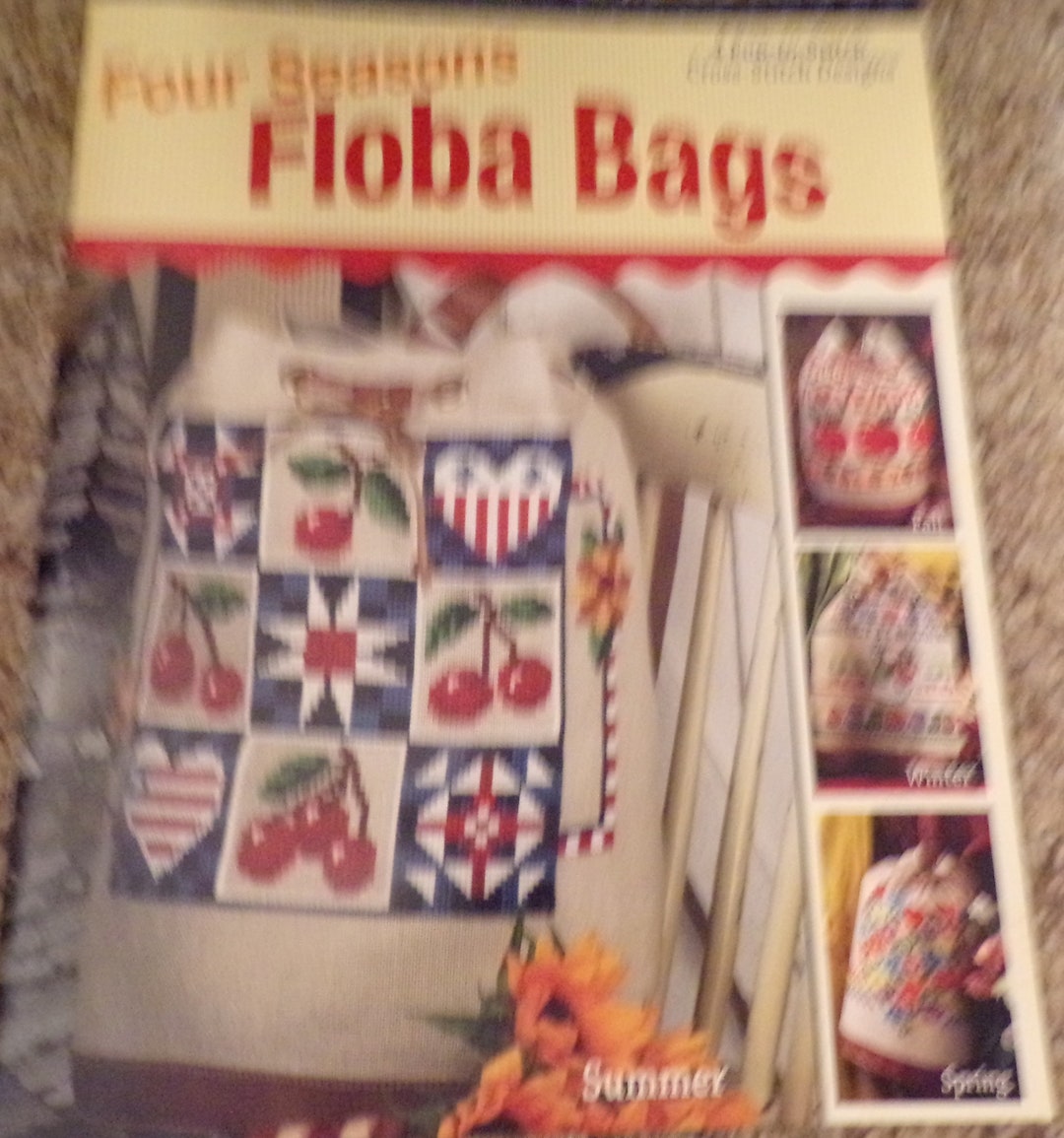Four Season Floba Bags 4 Fun to Stitch Cross Stitch Designs - Etsy
