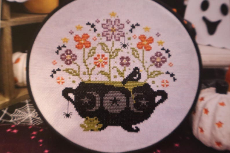 Halloween Cauldron Cross Stitch Pattern by Primrose Cottage - Etsy
