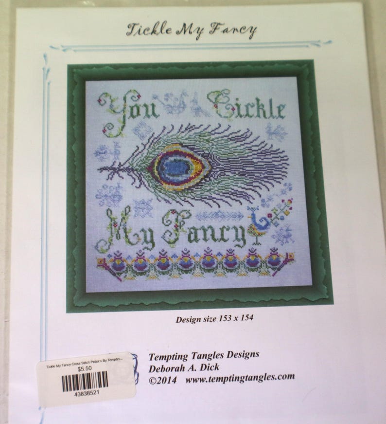 Tickle My Fancy Cross Stitch Pattern by Tempting Tangles Designs - Etsy