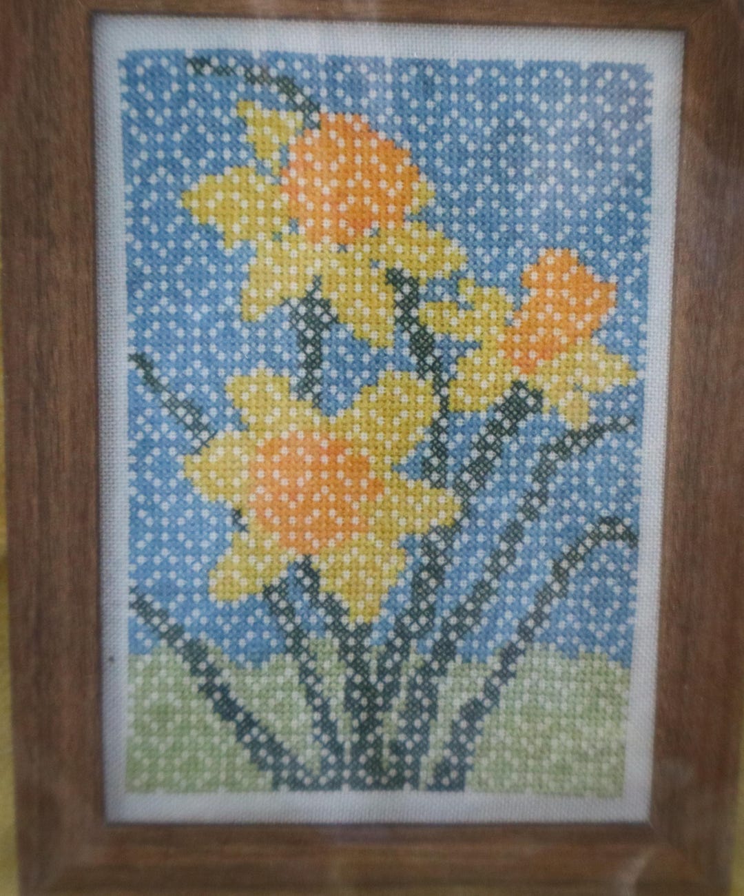 Daffodils Cross Stitch Pattern by Works by ABC - Etsy