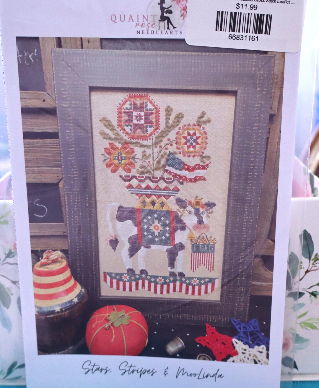 Stars, Stripes and Moolinda Cross Stitch Leaflet / Pattern by Quaint ...