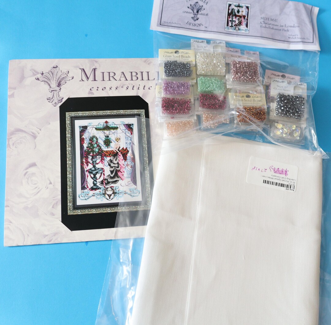 Mirabilia Nora Corbett Christmas in London Linen Kit - MD136 - Pattern ...