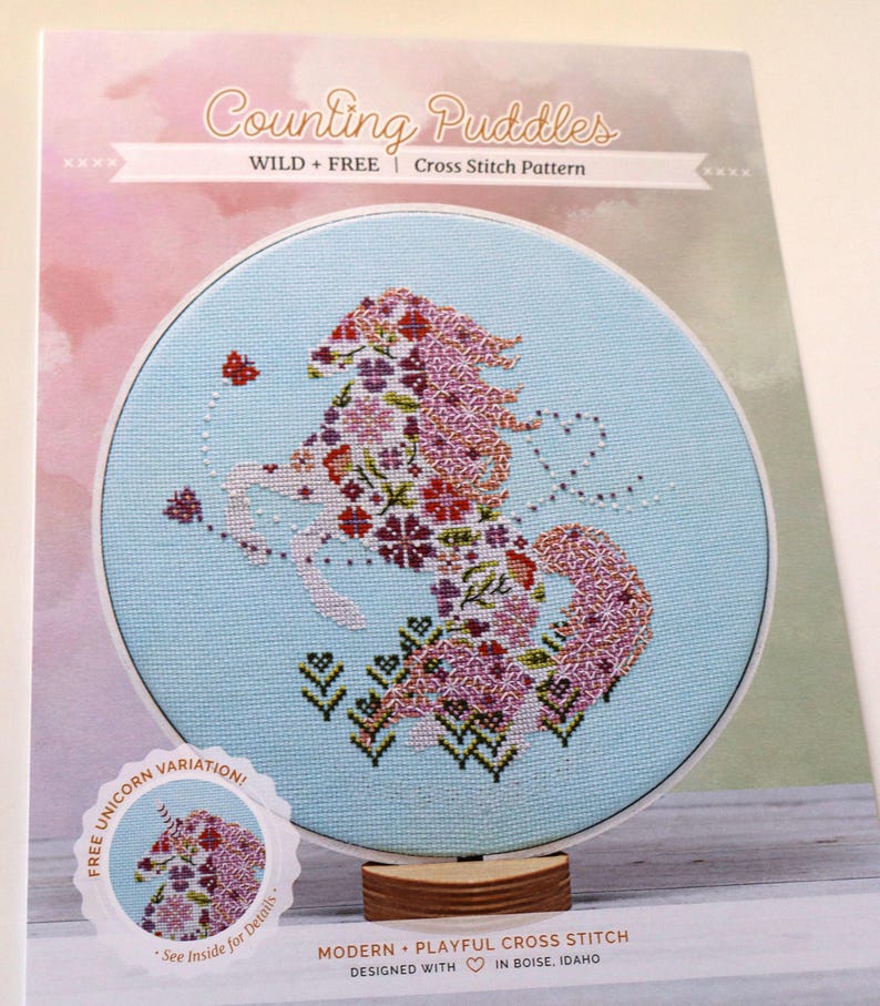 Wild + Free Cross Stitch Pattern - Nashville Needlework Counting ...