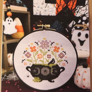 Halloween Cauldron Cross Stitch Pattern by Primrose Cottage - Etsy