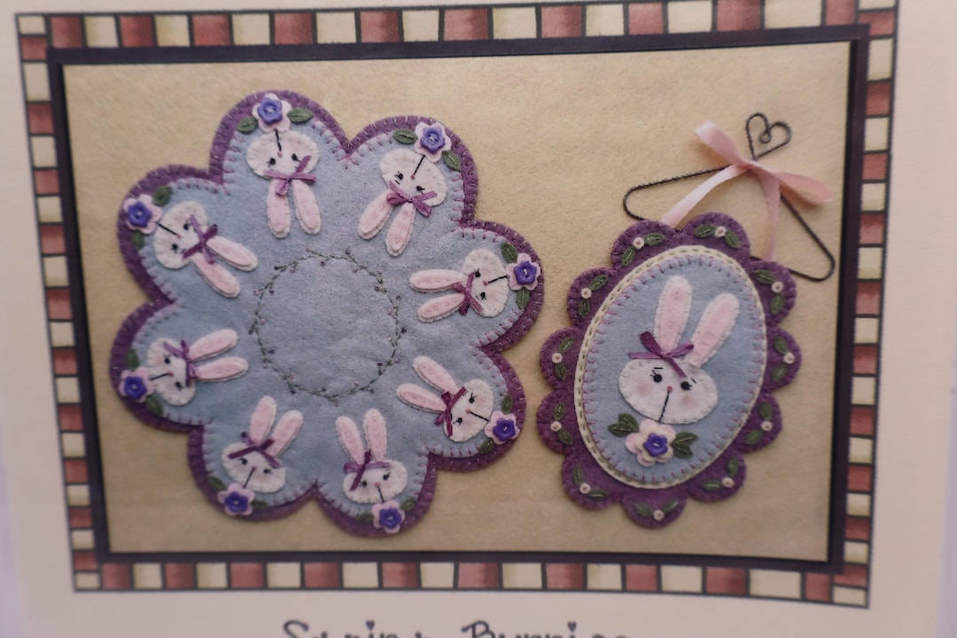 Easter Blessings Wool Applique Table Runner and Tray Mat Pattern by ...