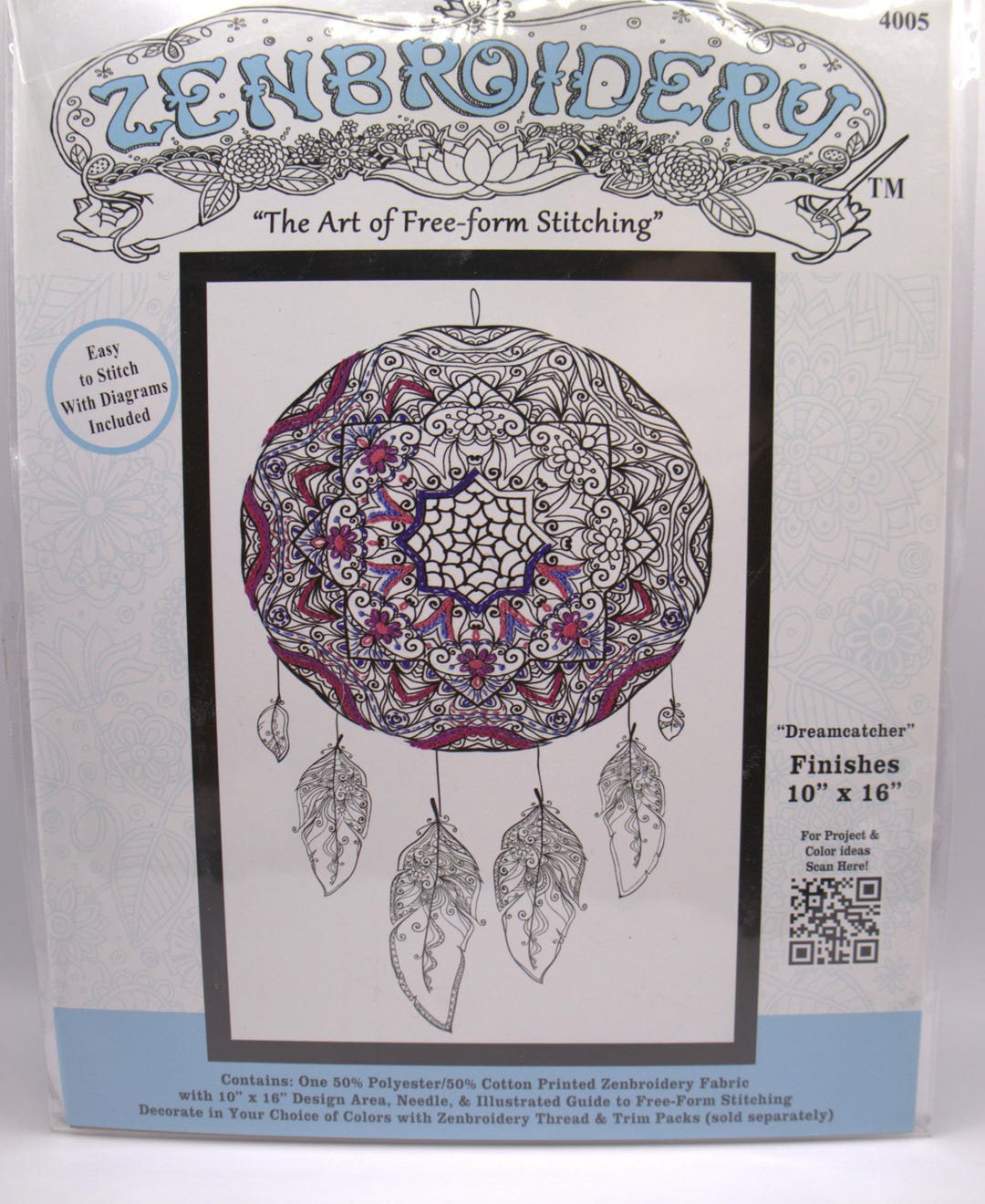 Design Works Zenbroidery Dream Catcher Stamped Preprinted Fabric - Etsy