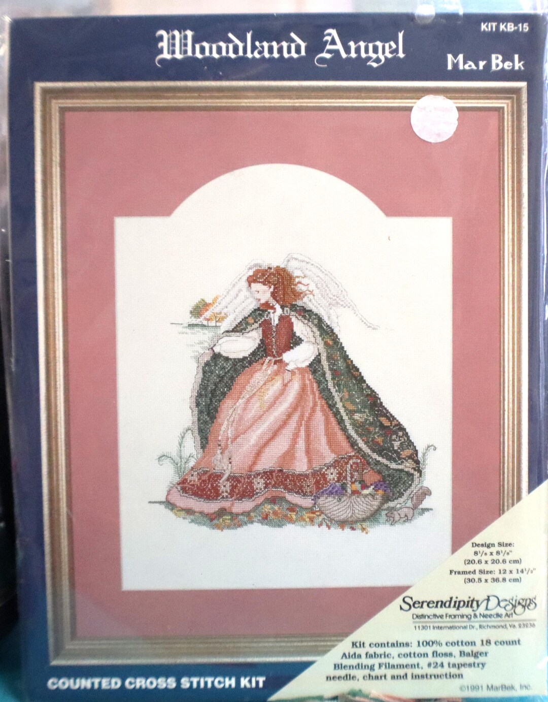 Woodland Angel Cross Stitch Kit by Serendipity Designs / Marbek - Etsy