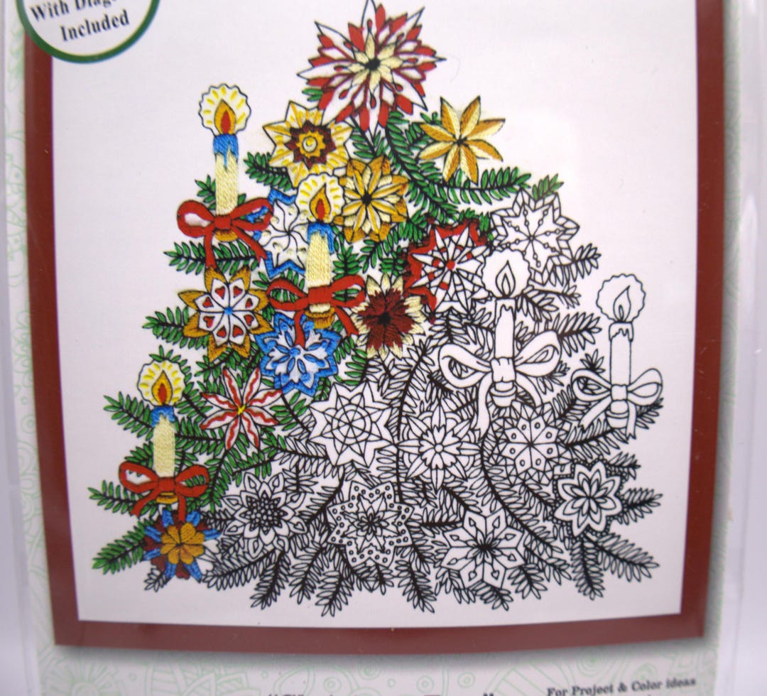 Design Works/zenbroidery Stamped Embroidery Kit 10x10 - Etsy