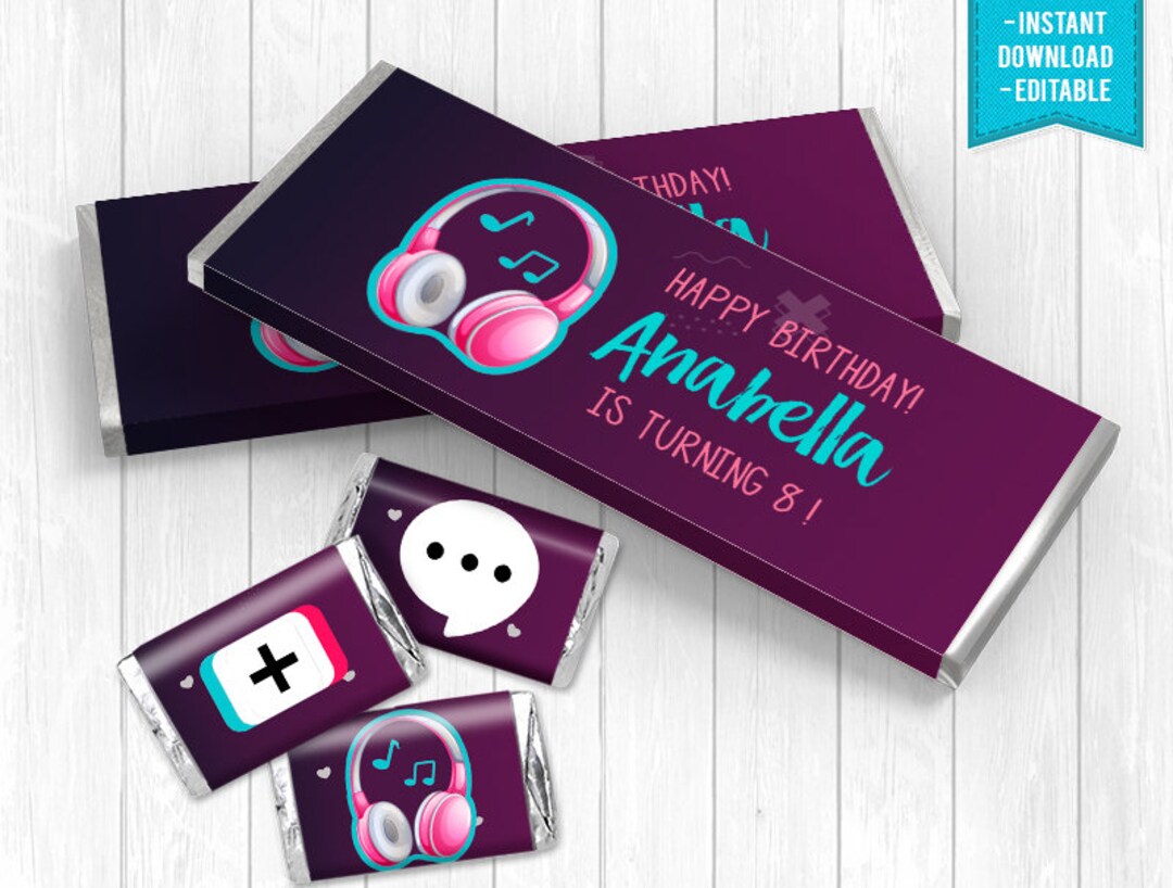 Musical Candy Bar Wrappers Musical Chocolate Musical Wrappers - Etsy