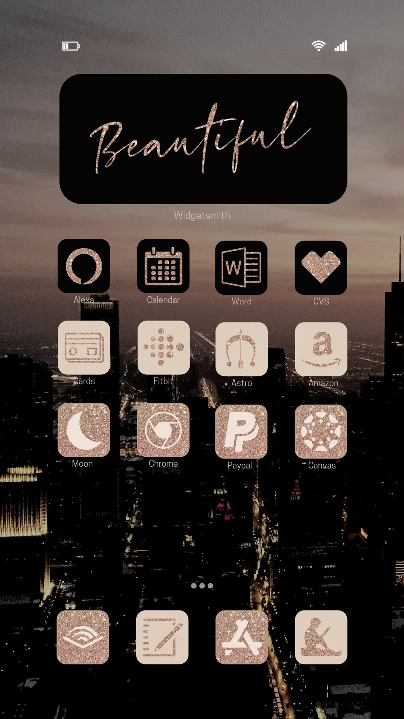 400 Shimmer App Icons for Ios 14 54 Widget Quotes and 8 | Etsy