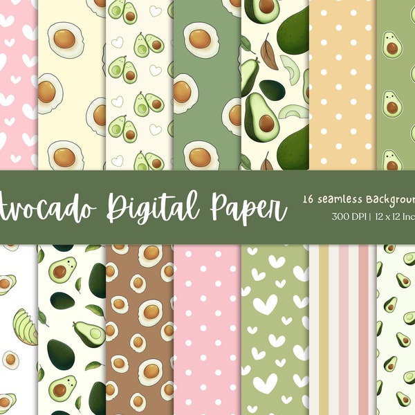 Avocado Wallpaper - Etsy