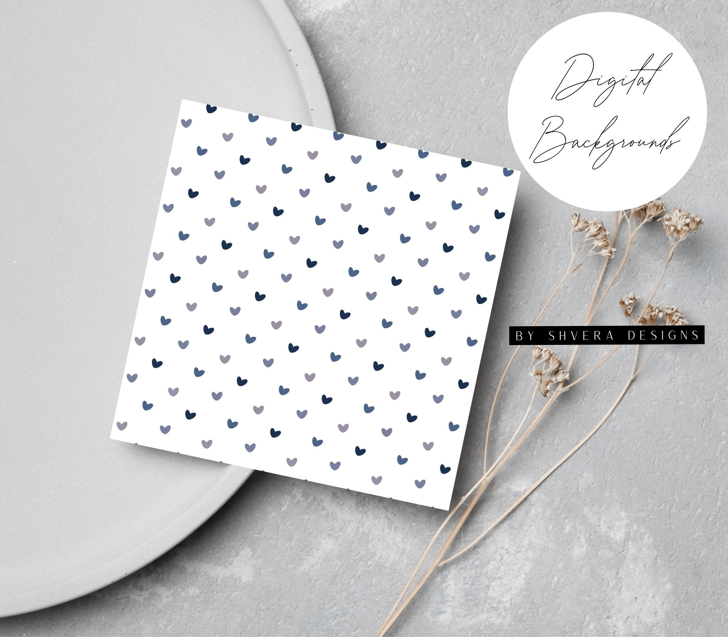 14 Blue Boho Digital Papers Seamless Boho Background - Etsy