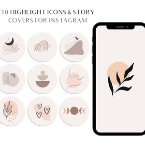 30 BOHO Instagram Highlights and Story Covers Dreamy Boho | Etsy