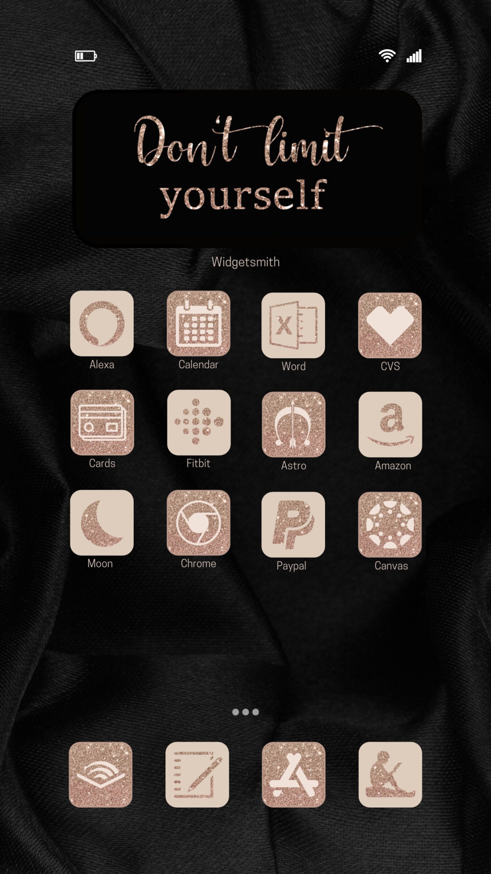 400 Shimmer App Icons for Ios 14 54 Widget Quotes and 8 | Etsy