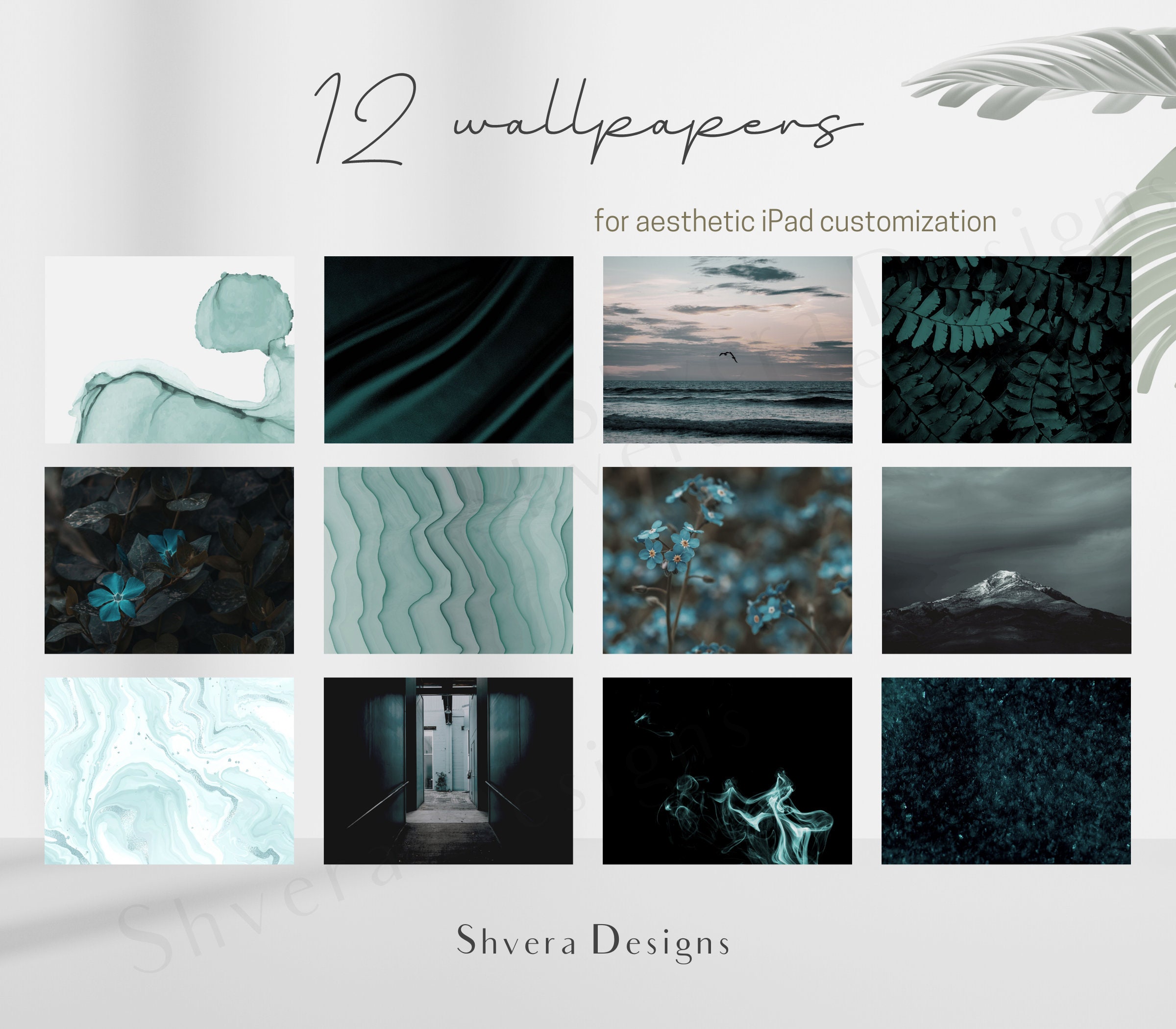 1000 Teal APP ICON PACK for iPad Homescreen Customization | Ios 16 ...