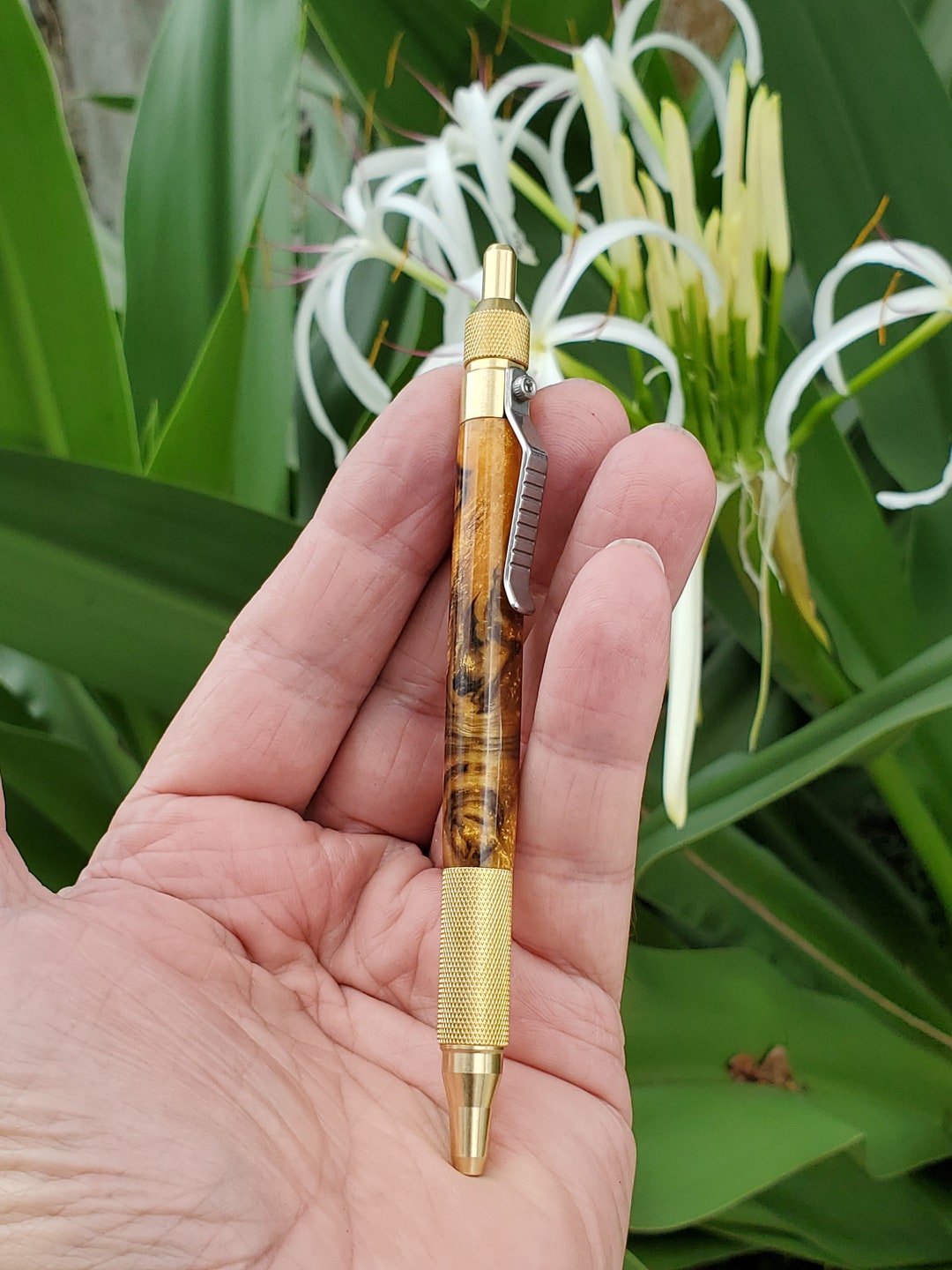 Anvil EDC Click Pen Kit in C3604 Brass - Etsy