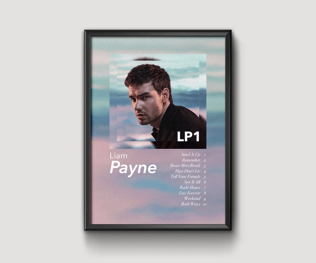 Liam Payne "lp1" Album Print/poster in PASTEL BLUE/GREY [A3,A4,A5] - Etsy