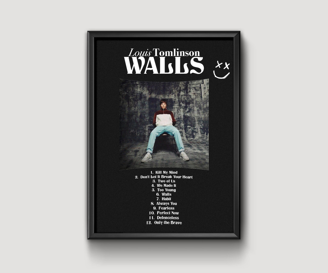 Louis Tomlinson "walls" Album Print/poster in BLACK [A3,A4,A5] - Etsy