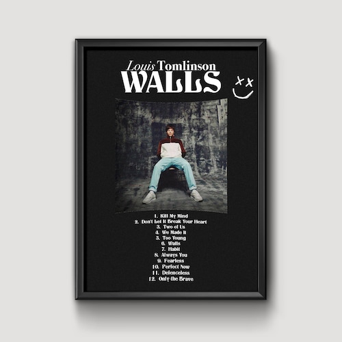 Louis Tomlinson walls Album Print/poster in BLACK - Etsy