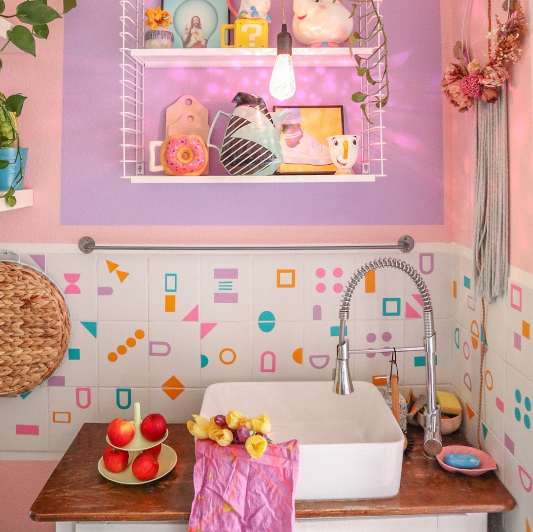 Tile Stickers, Tile Stickers, Pop up Tiles Big Set - Etsy