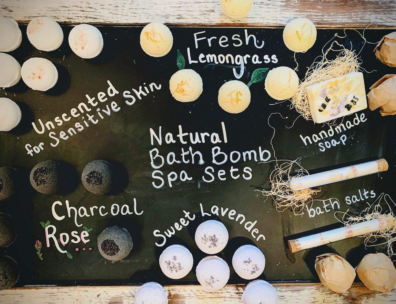 Natural Bath Bomb Box Bath Bomb Gift Set Bath Bombs - Etsy