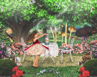 Mad Tea Party Backdrop - Etsy