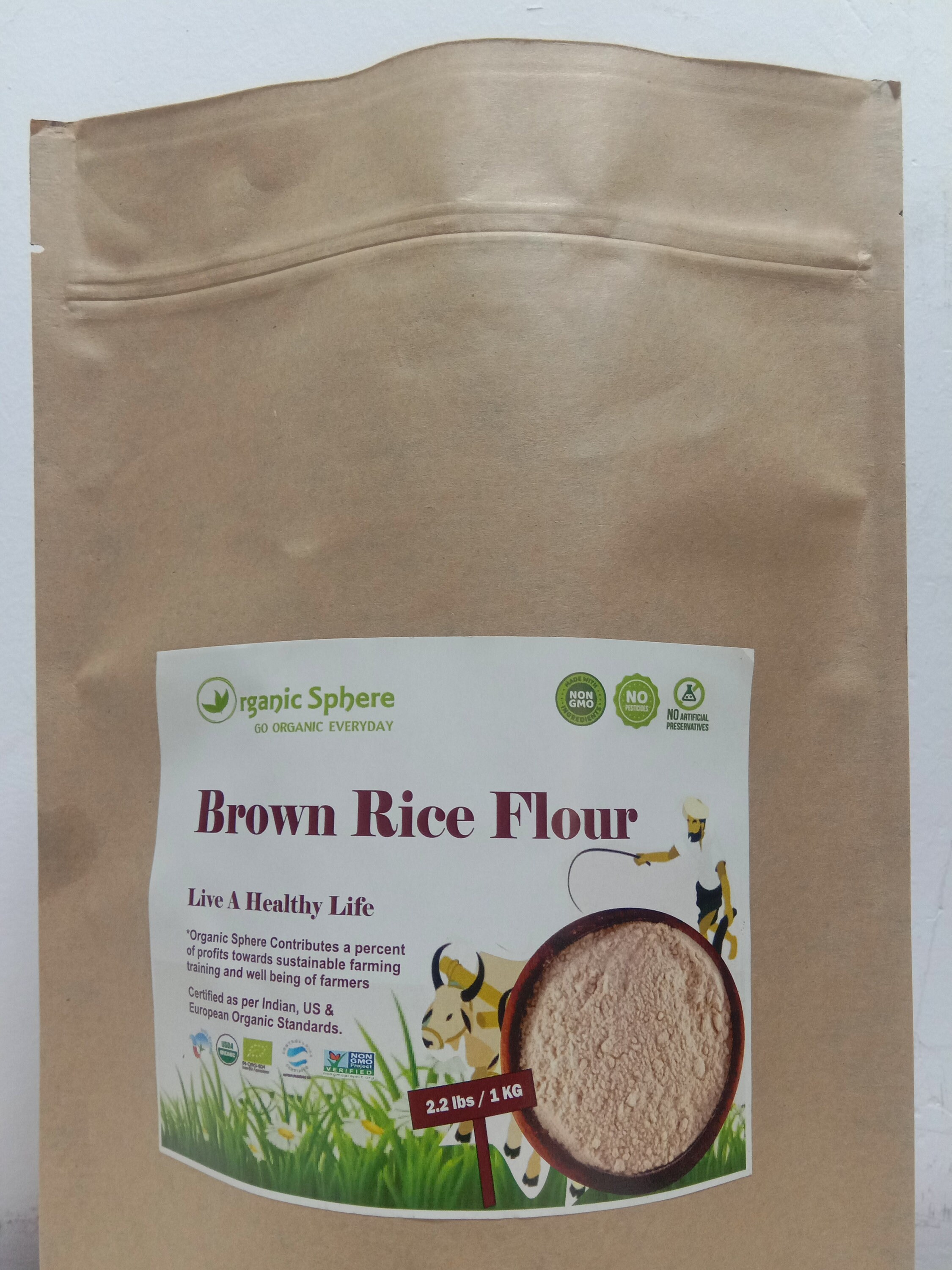 Organic Brown Rice Flour | Etsy