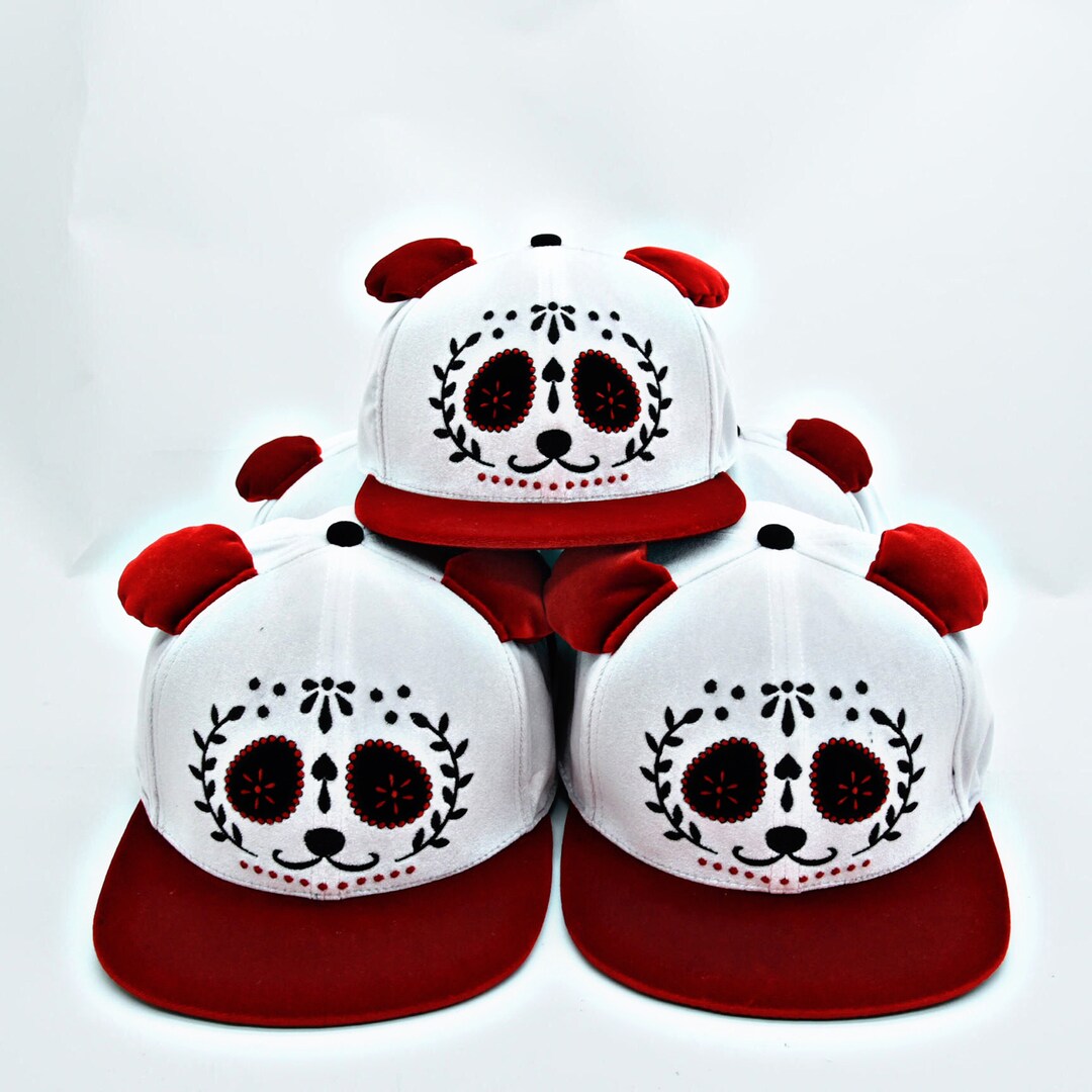 The Limited Edition “black and Red Sugar Skull Snapback” Made Out of ...