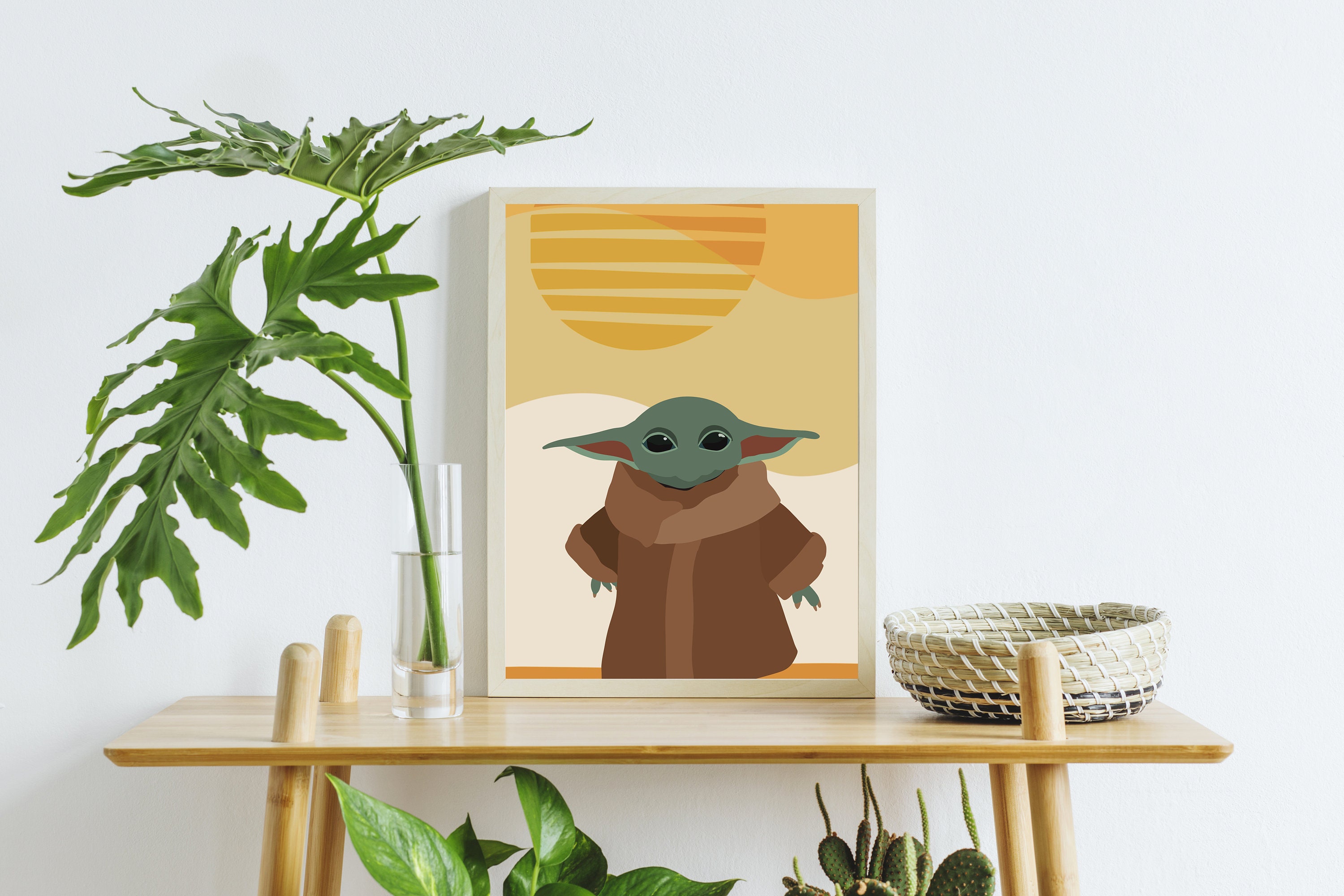 The Mandalorian, Baby Yoda, Disney Plus, Home Art Print, Free Delivery ...
