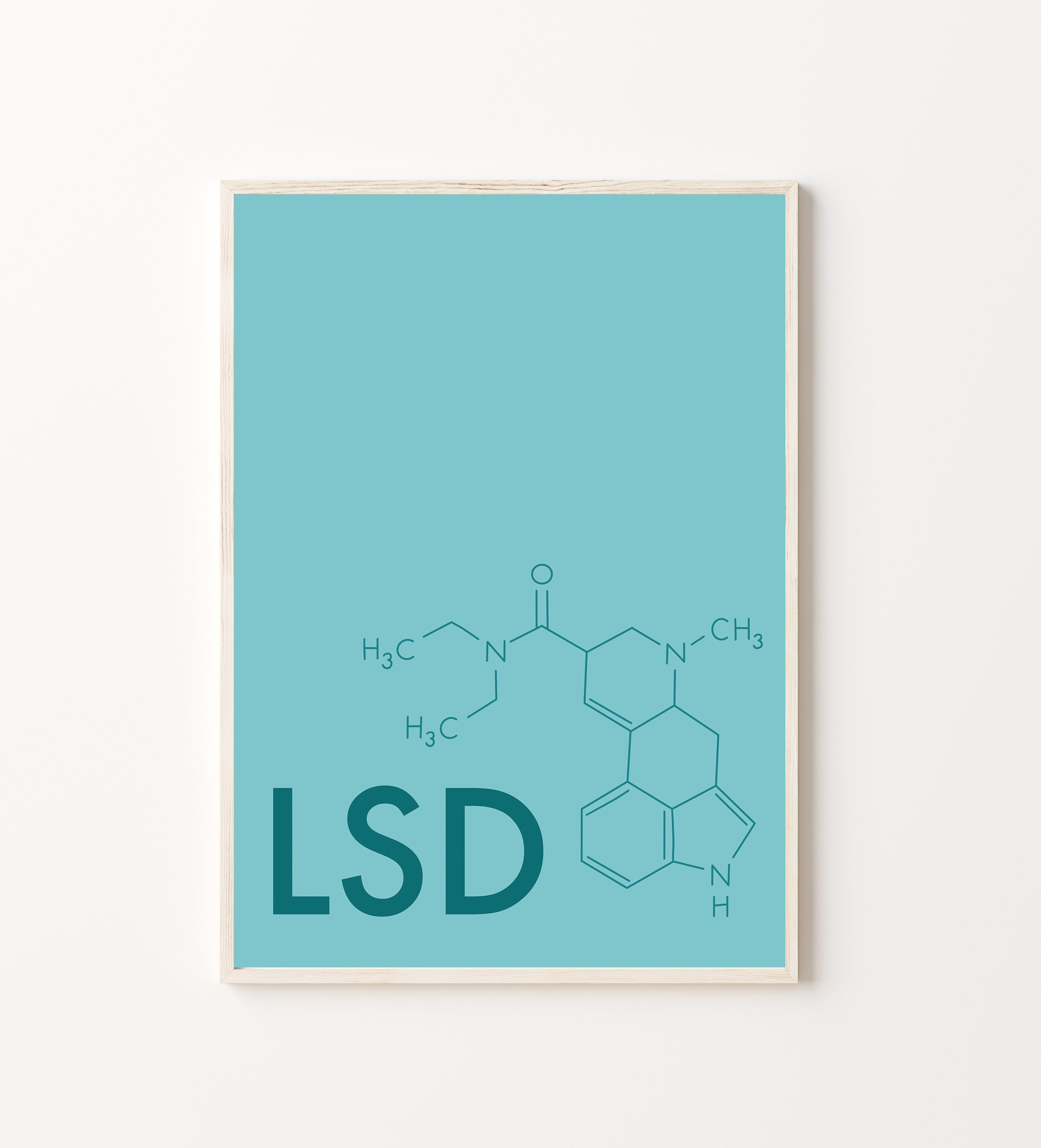 LSD Chemical Structure, Formula,home Art Print, Poster A3, A4 or A5 Art ...