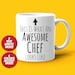 Chef Gift, Chef Mug, Awesome Chef, Best Chef Ever, Gift for Chef ...