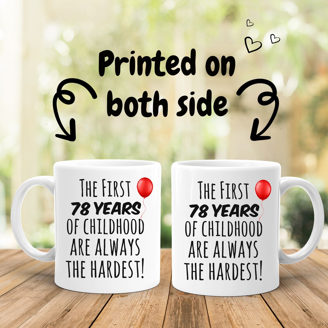 78th Birthday Mug Gift For 78 Year Old Funny Birthday Gift | Etsy