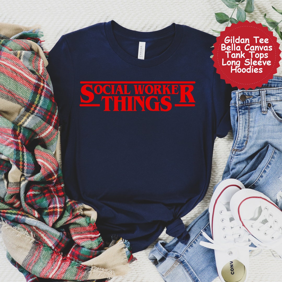 Social Worker Stranger Things Shirt and Hoodies, Social Worker Gifts ...