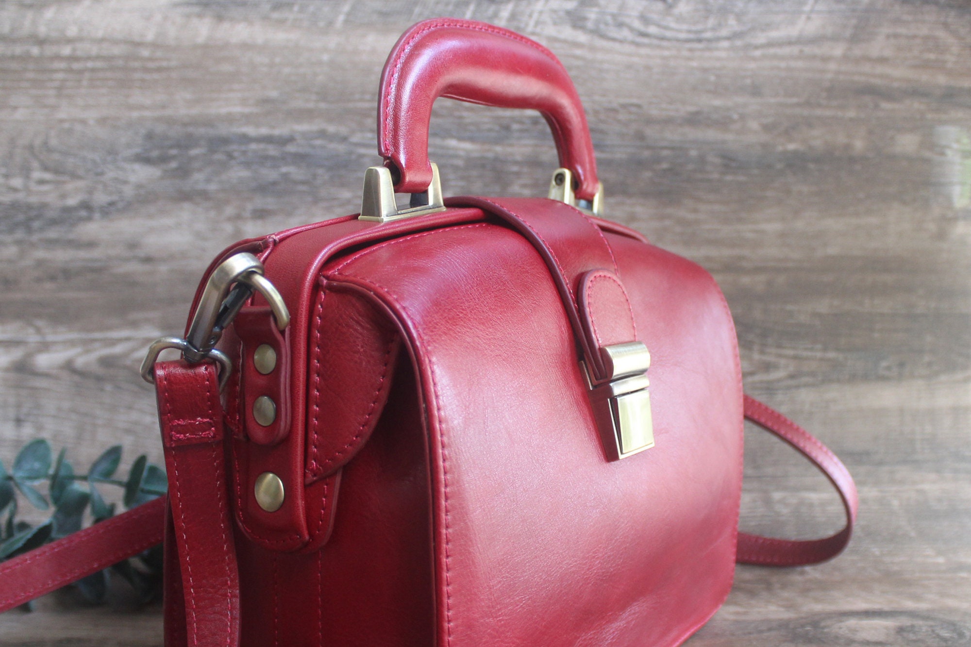 Personalized Leather Doctor Bag Purse Gifts For Her | Etsy