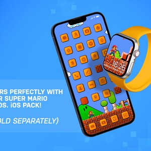 Super Mario Bros. Custom Apple Watch Wallpapers I Retro Game Theme ...