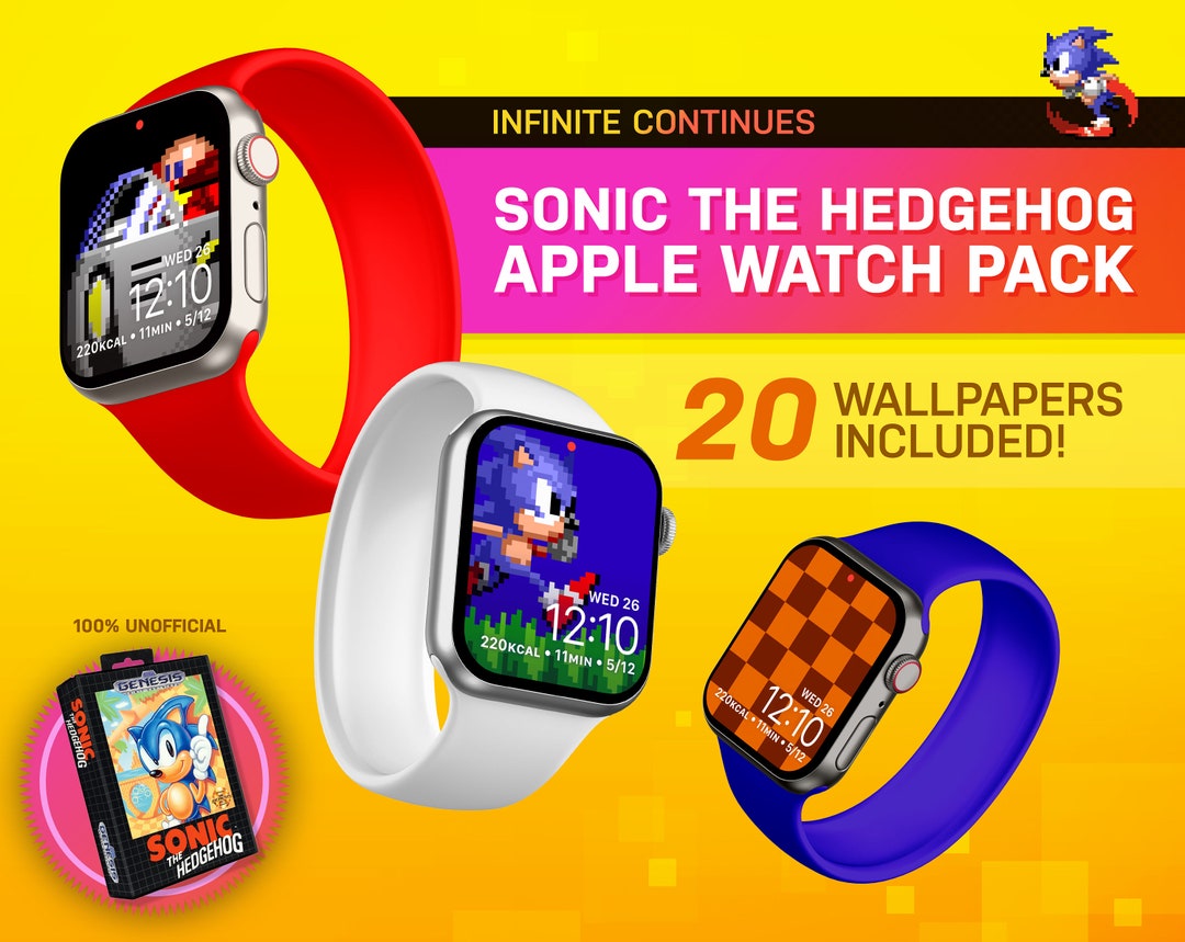 Sonic the Hedgehog Apple Watch Wallpapers I Retro Game Theme - Etsy