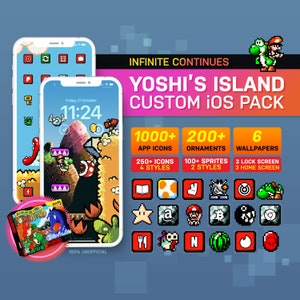 Super Mario World 2: Yoshi's Island Custom Ios Theme Pack I Retro Game ...