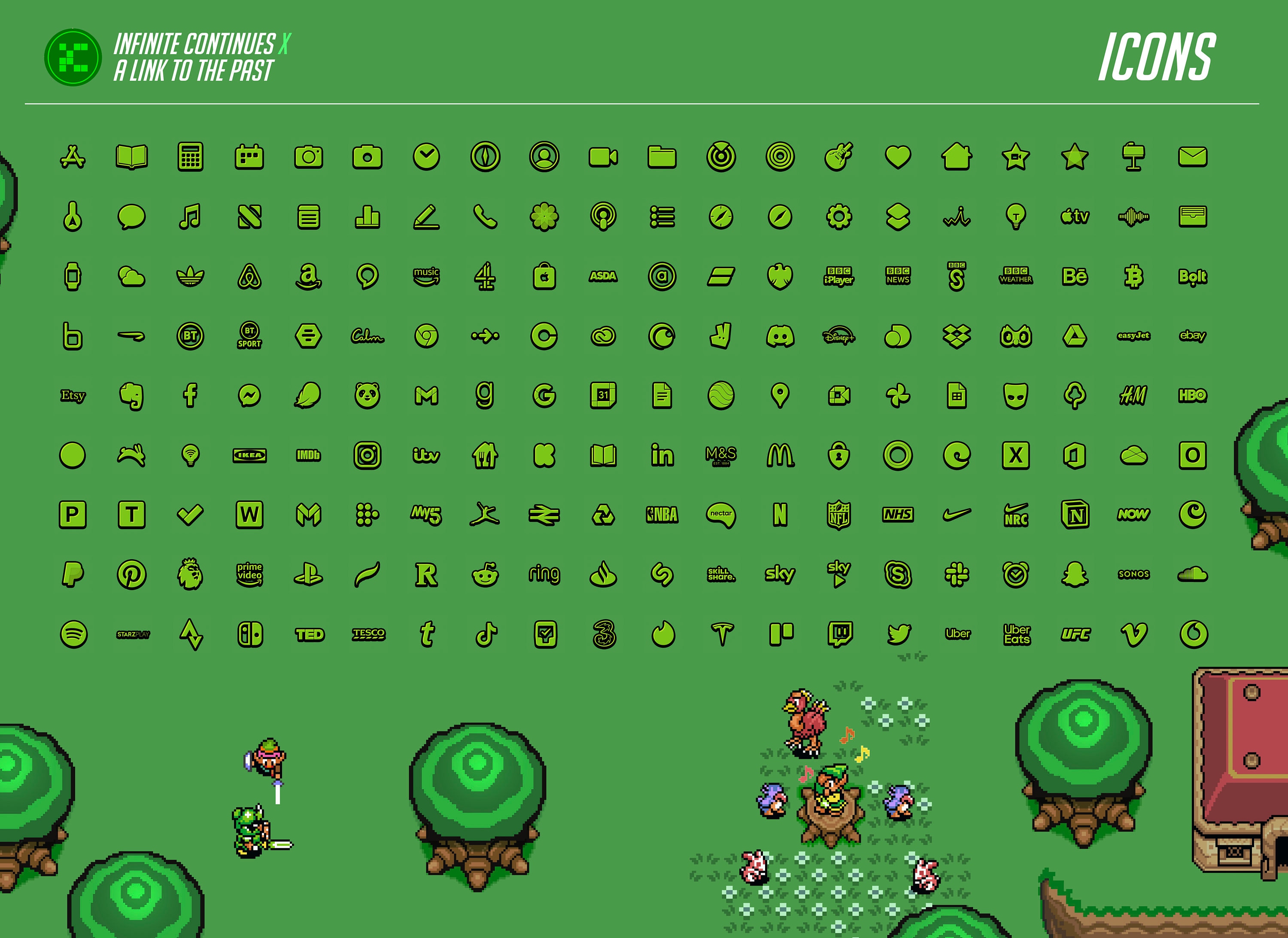 The Legend of Zelda: A Link to the Past Custom Ios Theme Pack | Retro ...