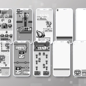 Pokemon Red/blue Custom Ios Theme Pack | Retro Game Theme | Custom App ...