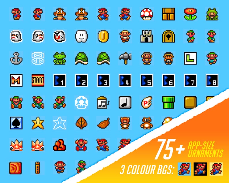 Super Mario Bros. 3 All-stars Edition Custom Ios Theme - Etsy