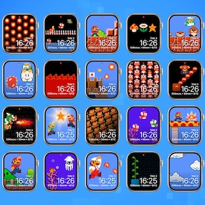 Super Mario Bros. Custom Apple Watch Wallpapers I Retro Game Theme ...