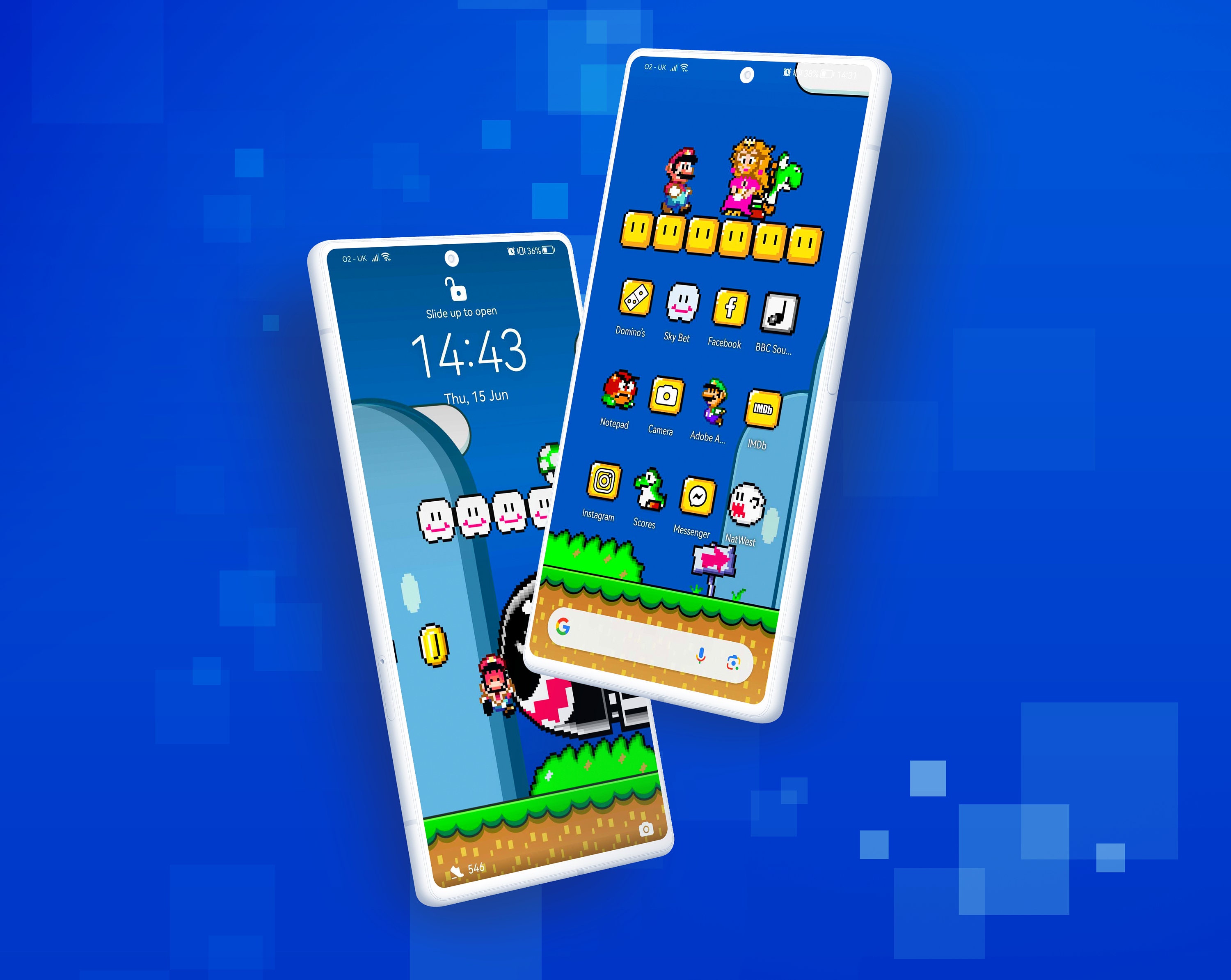 Super Mario World Android Theme Pack | Classic Game Theme | Custom App ...