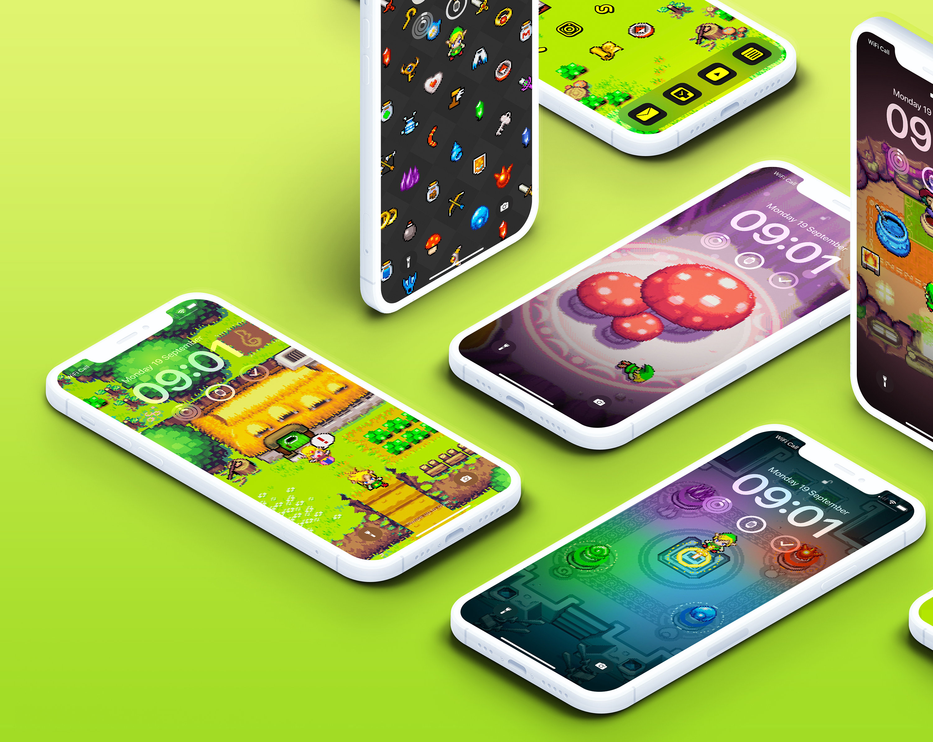 The Legend of Zelda: the Minish Cap Custom Ios Theme Pack | Retro Game ...
